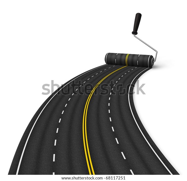 Road Construction Concept Stock Illustration 68117251