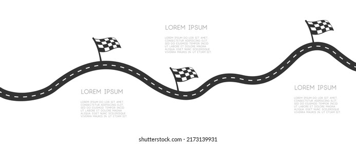 1,633 A road with flags chart Images, Stock Photos & Vectors | Shutterstock