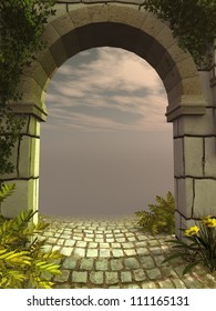 Road Stone Arch Stock Illustration 111165131 | Shutterstock