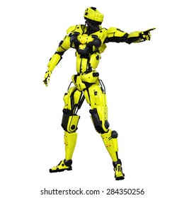 Radioactive Giant Toxic Robot Stock Vector (Royalty Free) 760097857