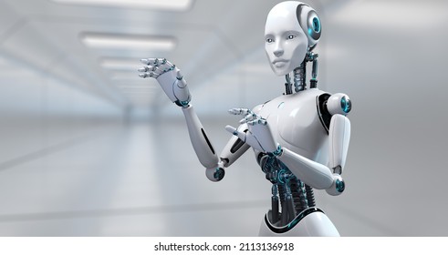 Robot Cyborg 3d Render Innovation Technology Stock Illustration ...