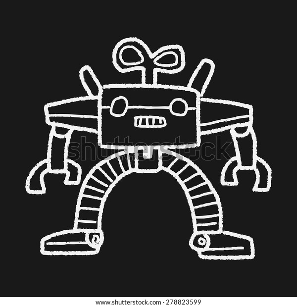 Robot Doodle 스톡 일러스트 278823599 | Shutterstock