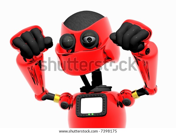 Robot Flex Wink Stock Illustration 7398175 | Shutterstock