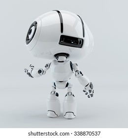 Robot Gesturing Backwards Robotic Toy Render Stock Illustration ...