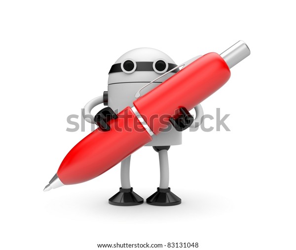 Robot Pen Stock Illustration 83131048 | Shutterstock