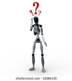 Robot Question Stock Illustration 52086130 | Shutterstock