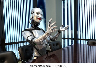 Robot Table Office Stock Illustration 111288275 | Shutterstock