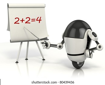 Robot Teaching Math 3d Illustration: ilustrações stock 80439436 ...