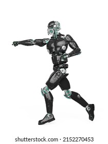 Robot Test Doing Karate Pose 3d Stock Illustration 2152270453 ...
