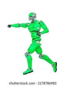 Robot Test Doing Karate Pose 3d Stock Illustration 2178786983 ...