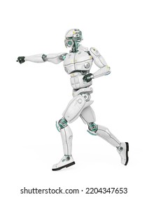 Robot Test Doing Karate Pose 3d Stock Illustration 2204347653 ...