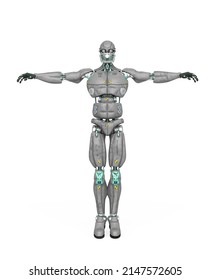 Robot Test Doing T Pose 3d Stock Illustration 2147572605 | Shutterstock
