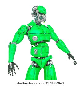 Robot Test Looking Side 3d Illustration Stock Illustration 2178786963 ...