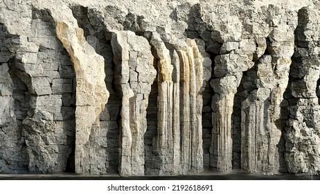 Rock Stone Wall Texture Background 3d Stock Illustration 2192618691 ...