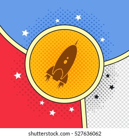 Rocket Art Comic Theme Stock Illustration 527636062 | Shutterstock