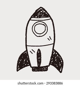 Rocket doodle Images, Stock Photos & Vectors | Shutterstock