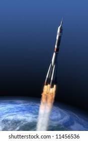 Rocket Earth Stock Illustration 11456536 | Shutterstock