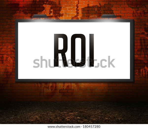 Roi Billboard Backdrop Stock Illustration 180457280 | Shutterstock