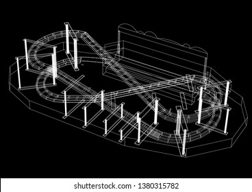 231 Roller Coaster Rendering Images, Stock Photos & Vectors | Shutterstock