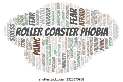 Roller Coaster Phobia Word Cloud Stock Illustration 1323670988 ...