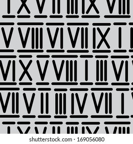 Roman Numerals Seamless Pattern Stock Illustration 169056080 | Shutterstock
