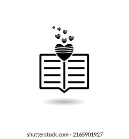 Romantic Book Logo Shadow Stock Illustration 2165901927 | Shutterstock