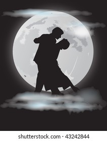 Romantic Couple Dancing Tango Stock Illustration 43242844 | Shutterstock