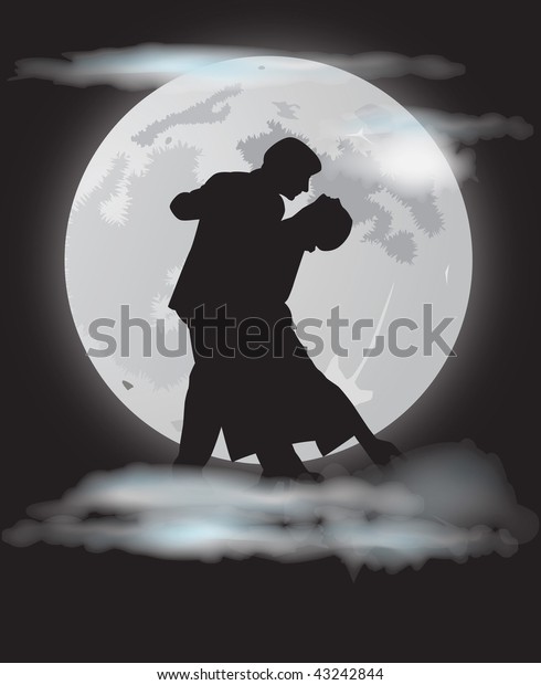 Romantic Couple Dancing Tango Stock Illustration 43242844 | Shutterstock