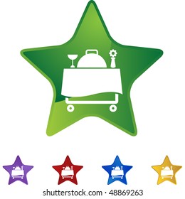 Room Service Web Button Isolated On Stock Illustration 48869263 ...