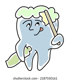 Root Tooth Cartoon Character Problem Solution Stock Illustration ...