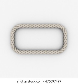 Rope Frame Form Rectangle Isolated On Stock Illustration 476097499 ...