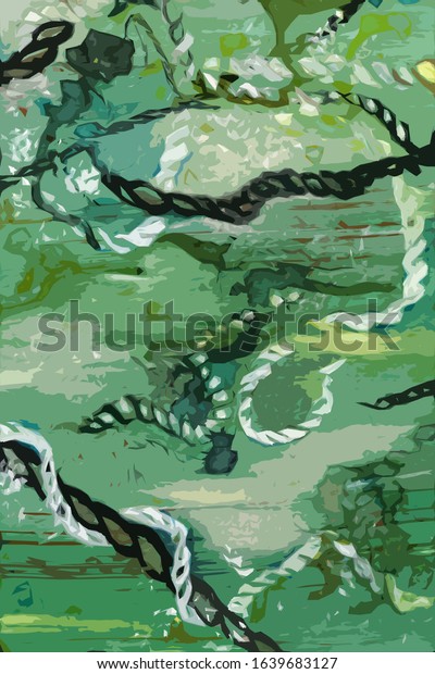 Rope Pattern Designed Book Cover Rope Stock Illustration 1639683127 ...