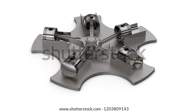 Rotary Engine Design Stock Illustration 1203809143