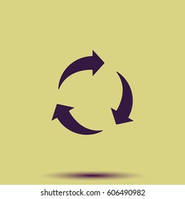 Rotation Arrows Icon Stock Illustration 606490982 | Shutterstock