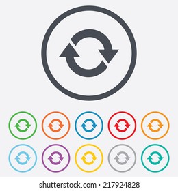 Rotation Icon Repeat Symbol Refresh Sign Stock Vector (Royalty Free ...