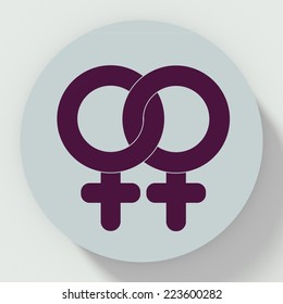 Gender Identity Icon Lesbian Symbol Sticker 스톡 일러스트 333193088 | Shutterstock