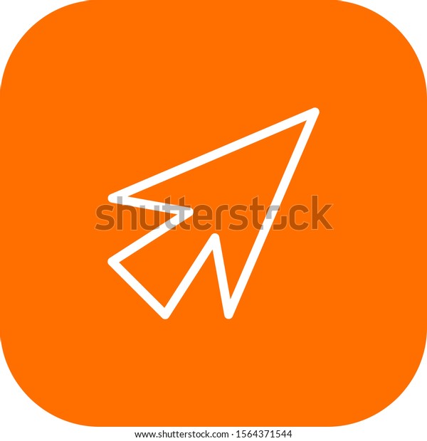 Round Corner Cursor Icon White Background Stock Illustration 1564371544 ...