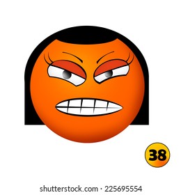 Round Face Stock Illustration 225695554 | Shutterstock