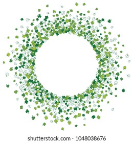 Round Green Frame Border Background Random Stock Illustration ...