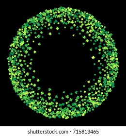Round Green Frame Border Background Random Stock Illustration 715813465 ...