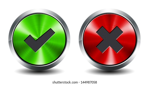 Round Metallic Button Validation Exit Stock Illustration 144987058 ...