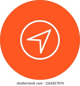 Round Corner Navigation Icon White Background: ภาพประกอบสต็อก ...