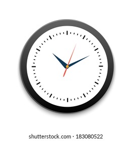 Round Office Clock Raster Version Stock Illustration 183080522 ...