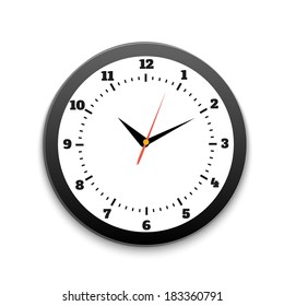 Round Office Clock Raster Version Stock Illustration 183080522 ...