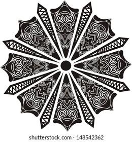 Round Pattern Design Element Illustration Stock Illustration 148542362 ...