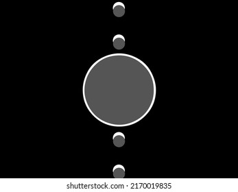 Round Shape Object Bw Part Four Stock Illustration 2170019835 ...