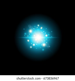Round Shine Background Stock Illustration 673836967 | Shutterstock