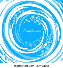 Round Snow Frame Empty Space Your Stock Illustration 339431066 ...