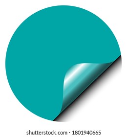 Round Sticker Note Corner Stock Illustration 1801940665 | Shutterstock