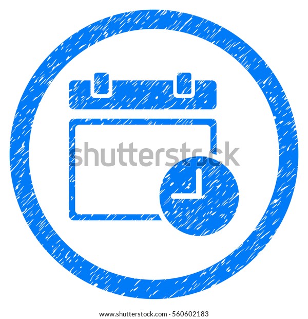 Rounded Date Time Rubber Seal Stamp Stock Illustration 560602183 ...